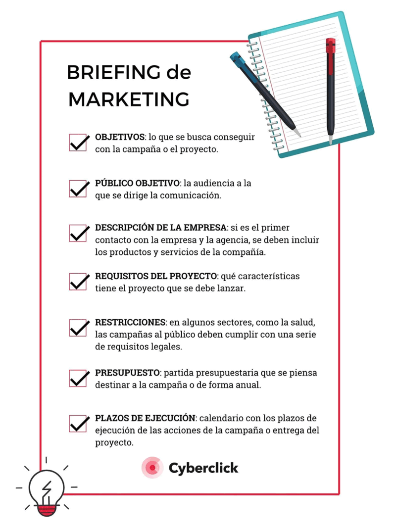 ¿Qué debe incluir un briefing perfecto de agencia de marketing?